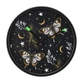 BZSMCE Voice Activated LED Night 12in Clock 12in Clock with Moth Moon ...