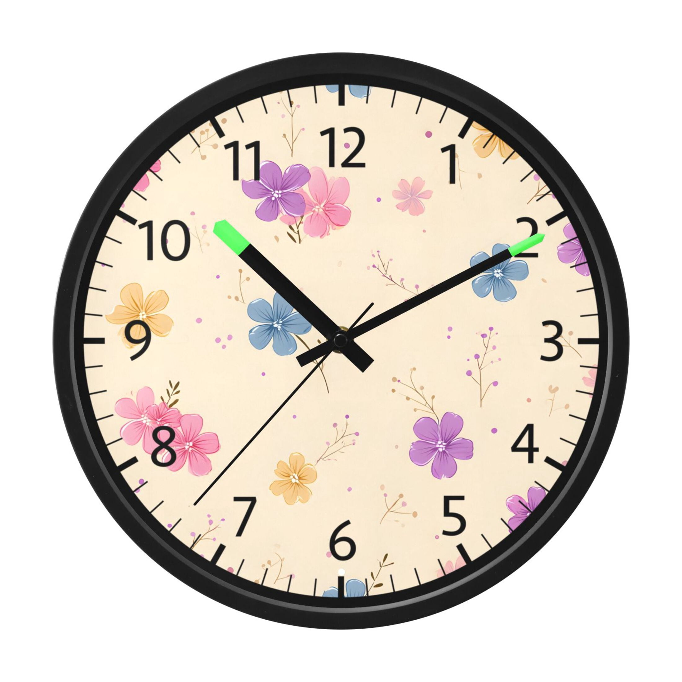 BZSMCE Voice Activated LED Night 12in Clock 12in Clock with Pink ...