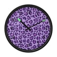 BZSMCE Voice Activated LED Night 12in Clock 12in Clock with Purple ...