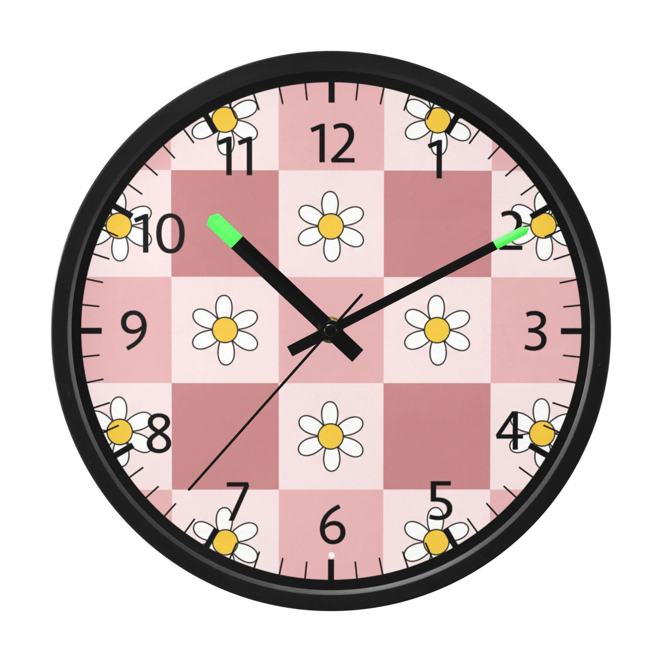 BZSMCE Voice Activated LED Night 12in Clock 12in Clock with Retro Blush ...