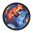 BZSMCE Voice Activated LED Night 12in Clock 12in Clock with Two Fox Sky ...