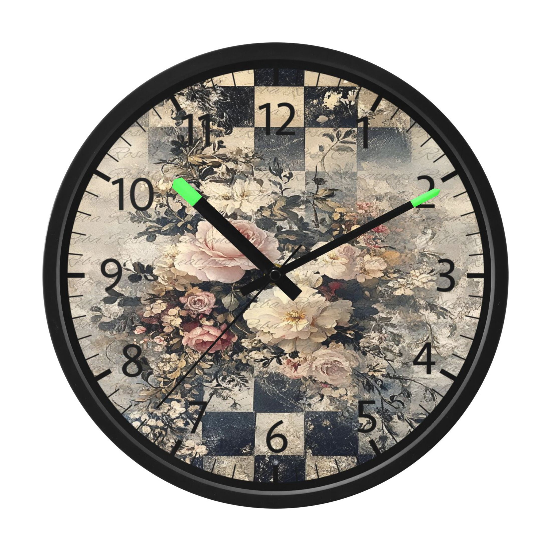 BZSMCE Voice Activated LED Night 12in Clock 12in Clock with Vintage ...