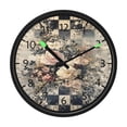 BZSMCE Voice Activated LED Night 12in Clock 12in Clock with Vintage ...