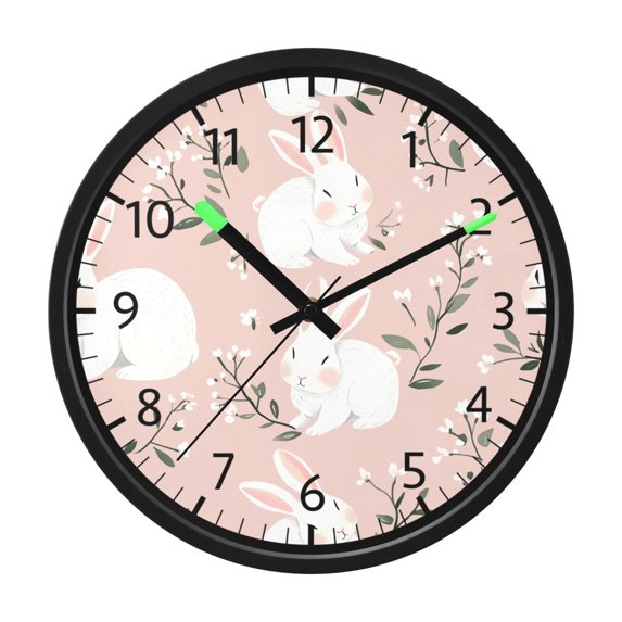 BZSMCE Voice Activated LED Night 12in Clock 12in Clock with White ...