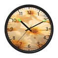 BZSMCE Voice Activated LED Night 12in Clock with Delicate Bloom with ...