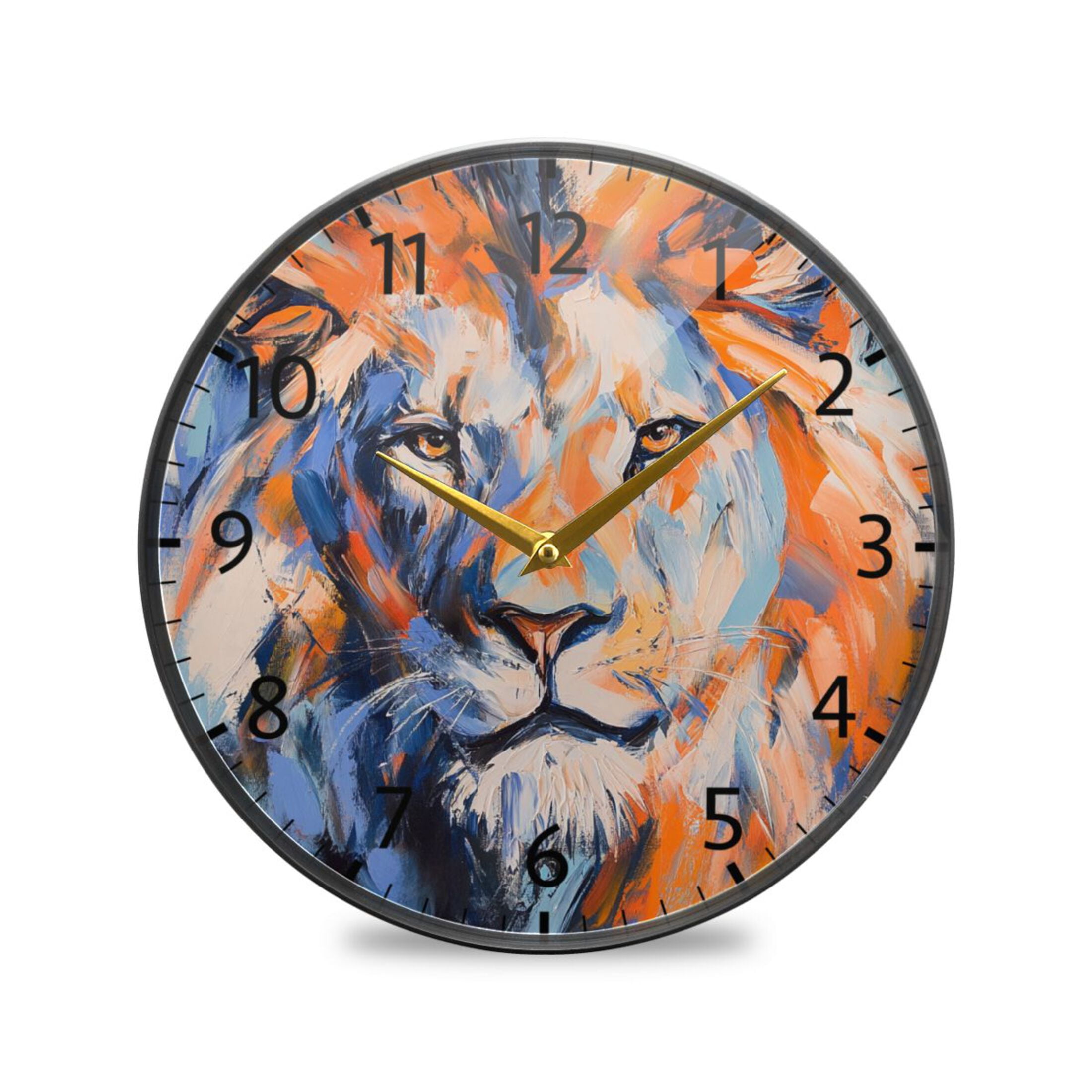 BZSMCE Wall Clock Acrylic Size：9.5*9.5in/11.9*11.9in Majestic Mane ...