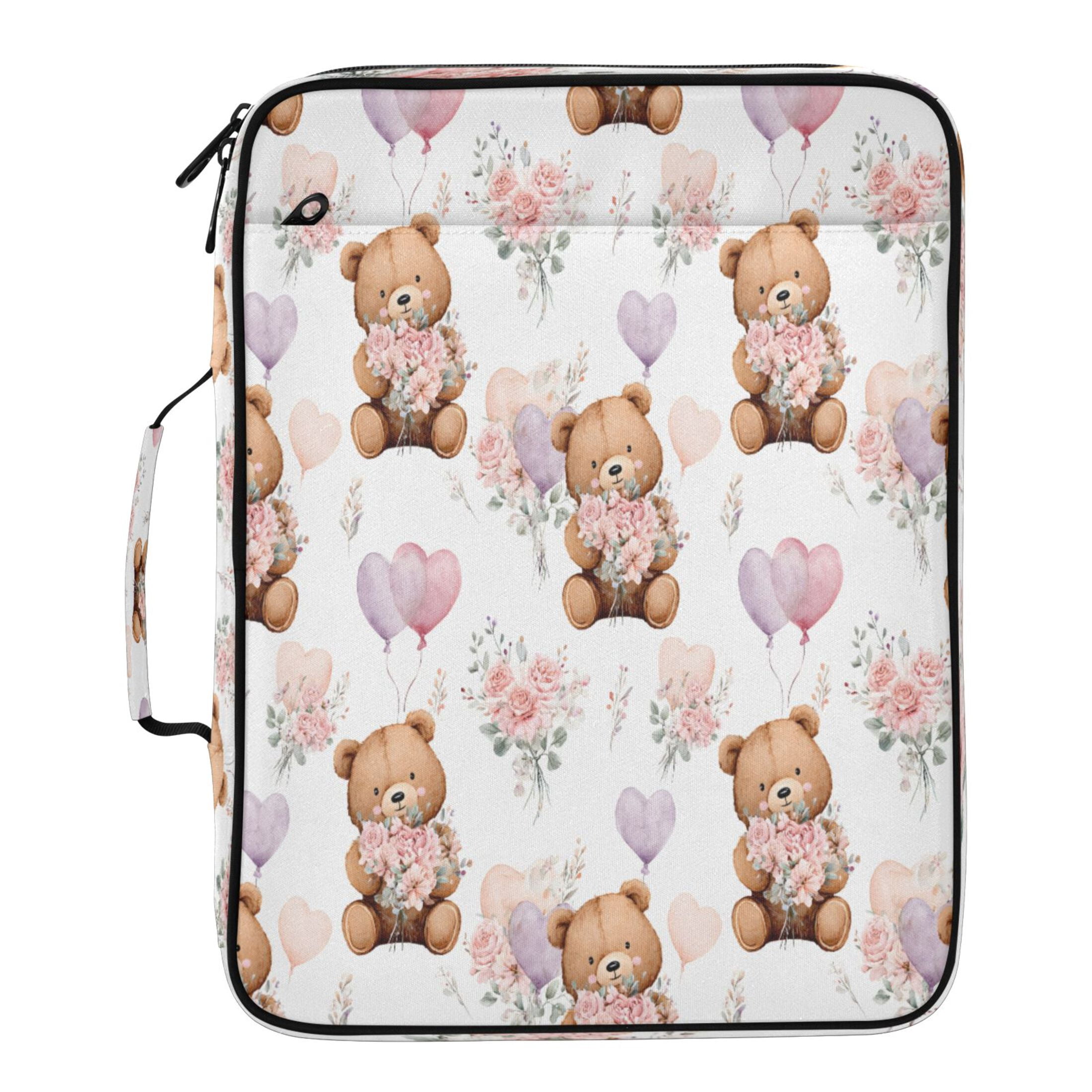 BZSMCE Watercolor Brown Teddy Pattern Pattern Water-Resistant Filing ...