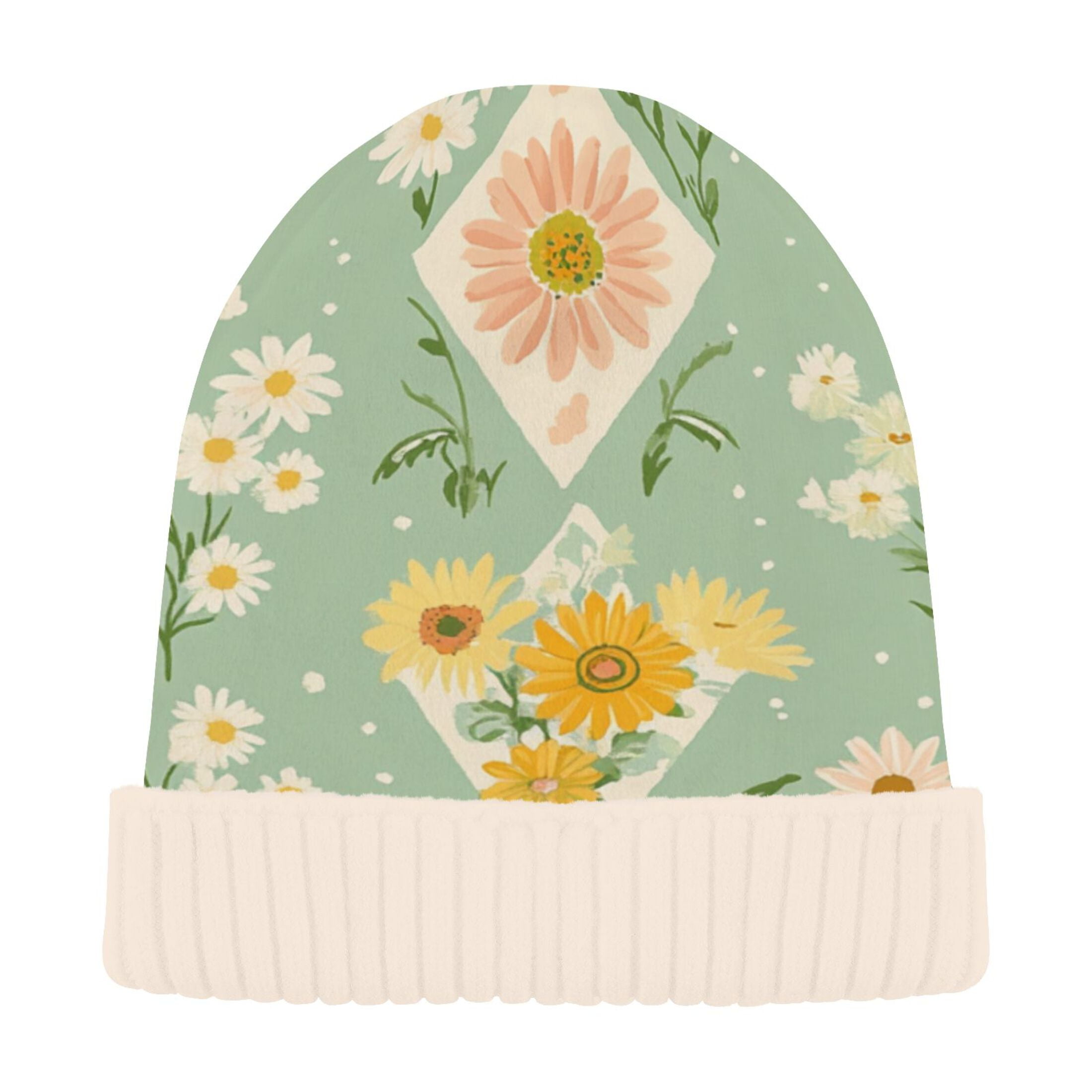 BZSMCE Winter Beanie Hats Casual Warm Cozy CapGarden Harmony Pattern - Walmart.com