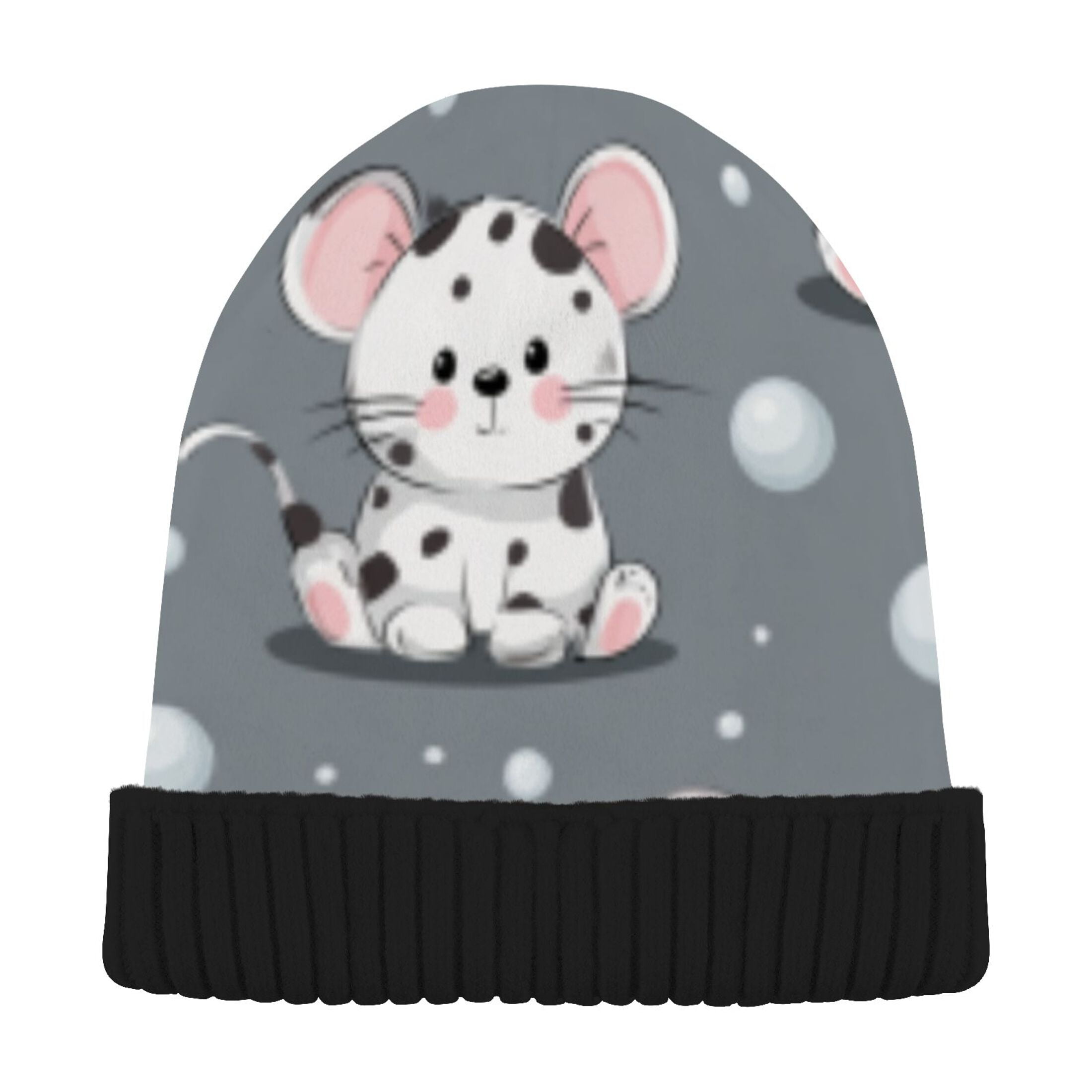 BZSMCE Winter Beanie Hats Warm Cozy Cap Frosty Mouse Snow Globe Scene ...