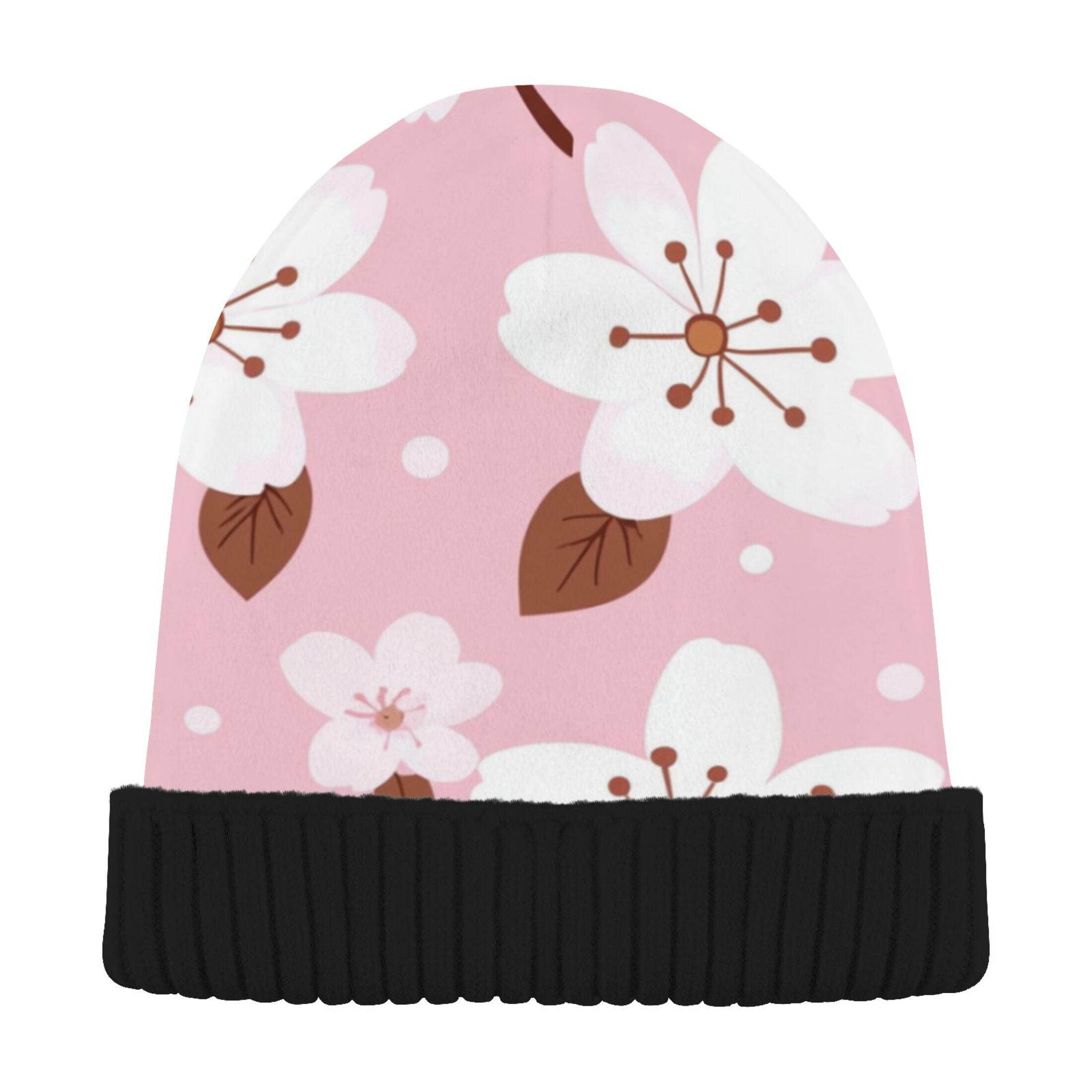 BZSMCE Winter Beanie Hats Warm Cozy Cap Whimsical Floral Dance Pattern ...