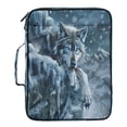 BZSMCE Wolf Pattern Water-Resistant Filing Folder Binder Organizer ...
