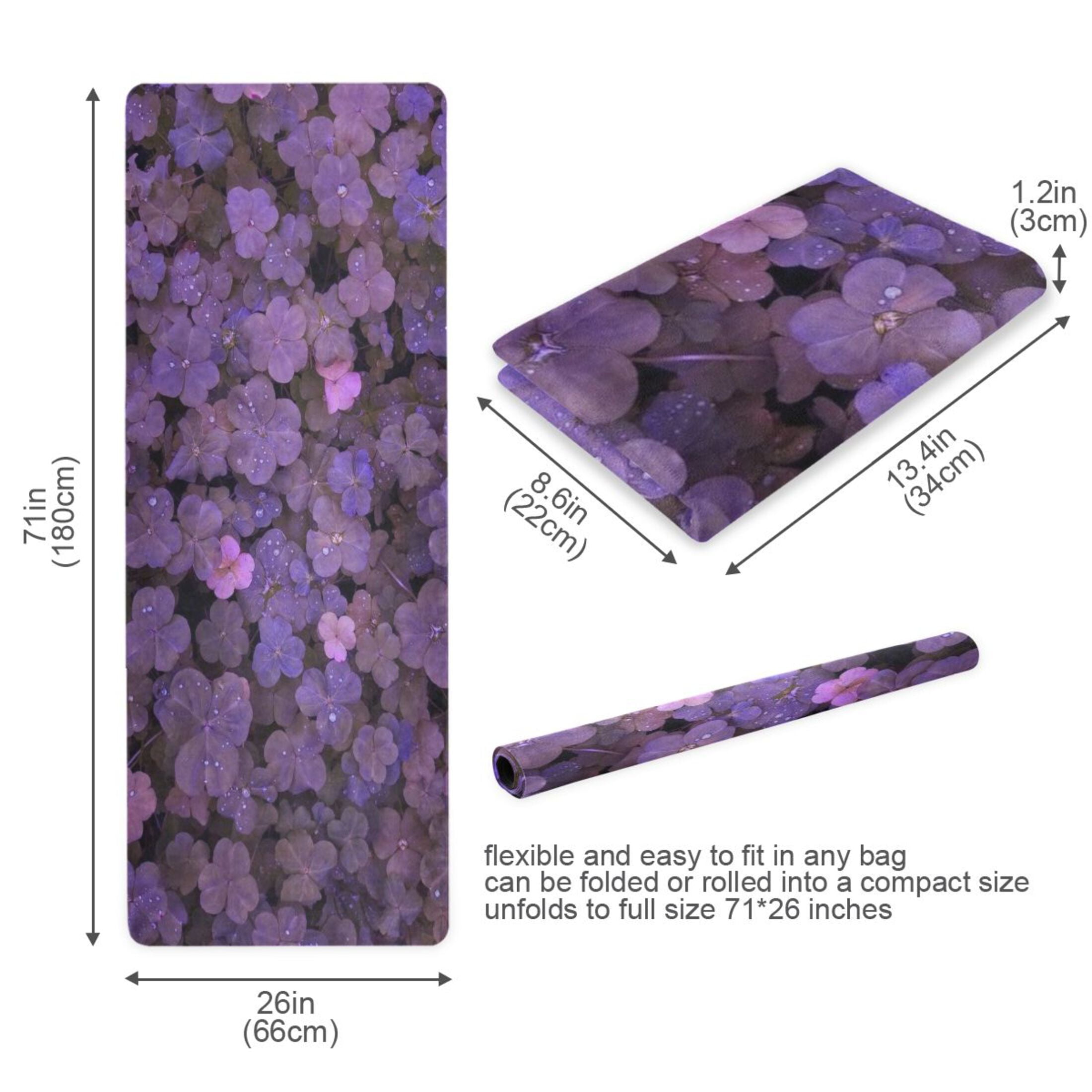 BZSMCE Yoga Mat Women Fitness Mat Lavender Serenity Pattern - Walmart.com