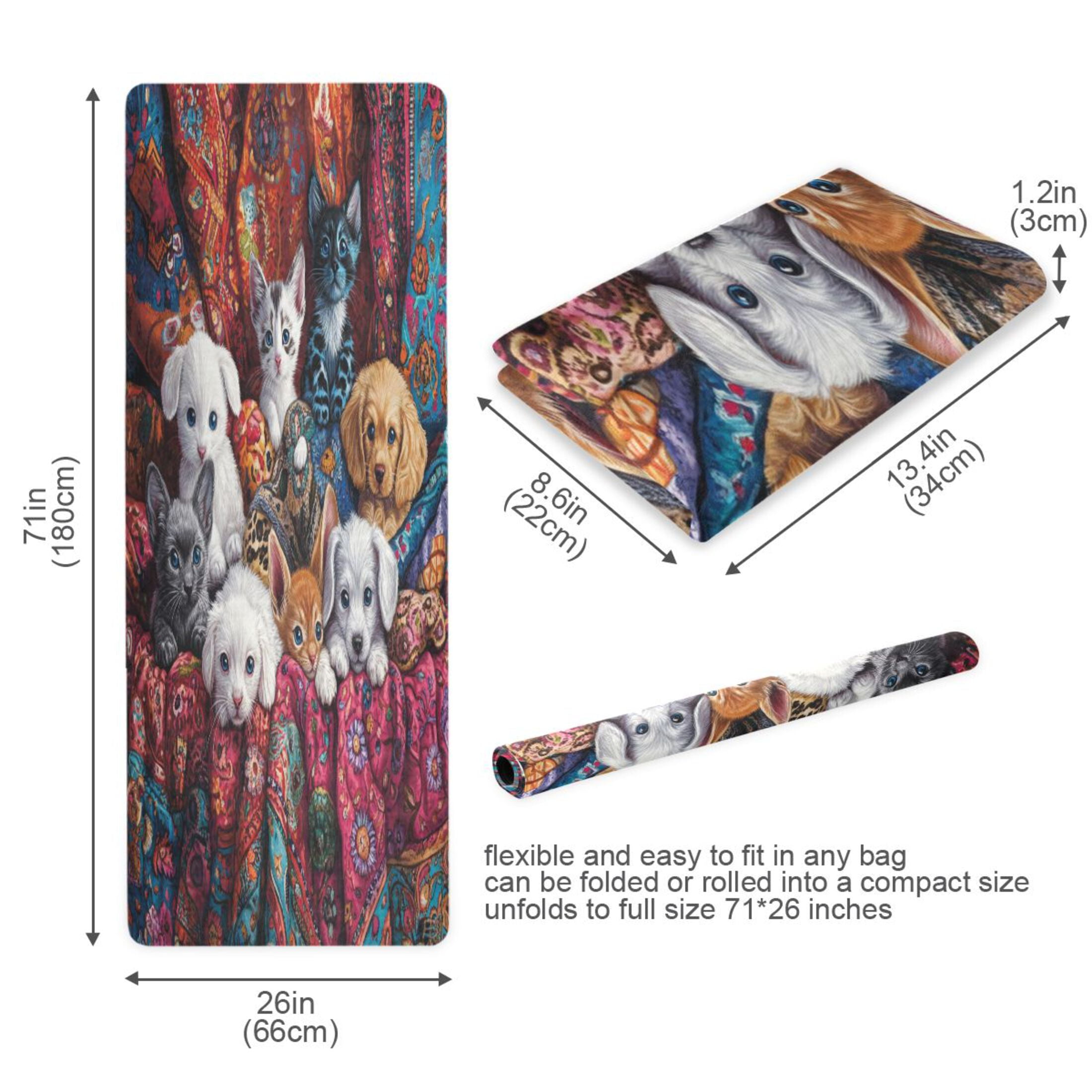 BZSMCE Yoga Mat Women He Purrfect Playmates Fitness Mat - Walmart.com