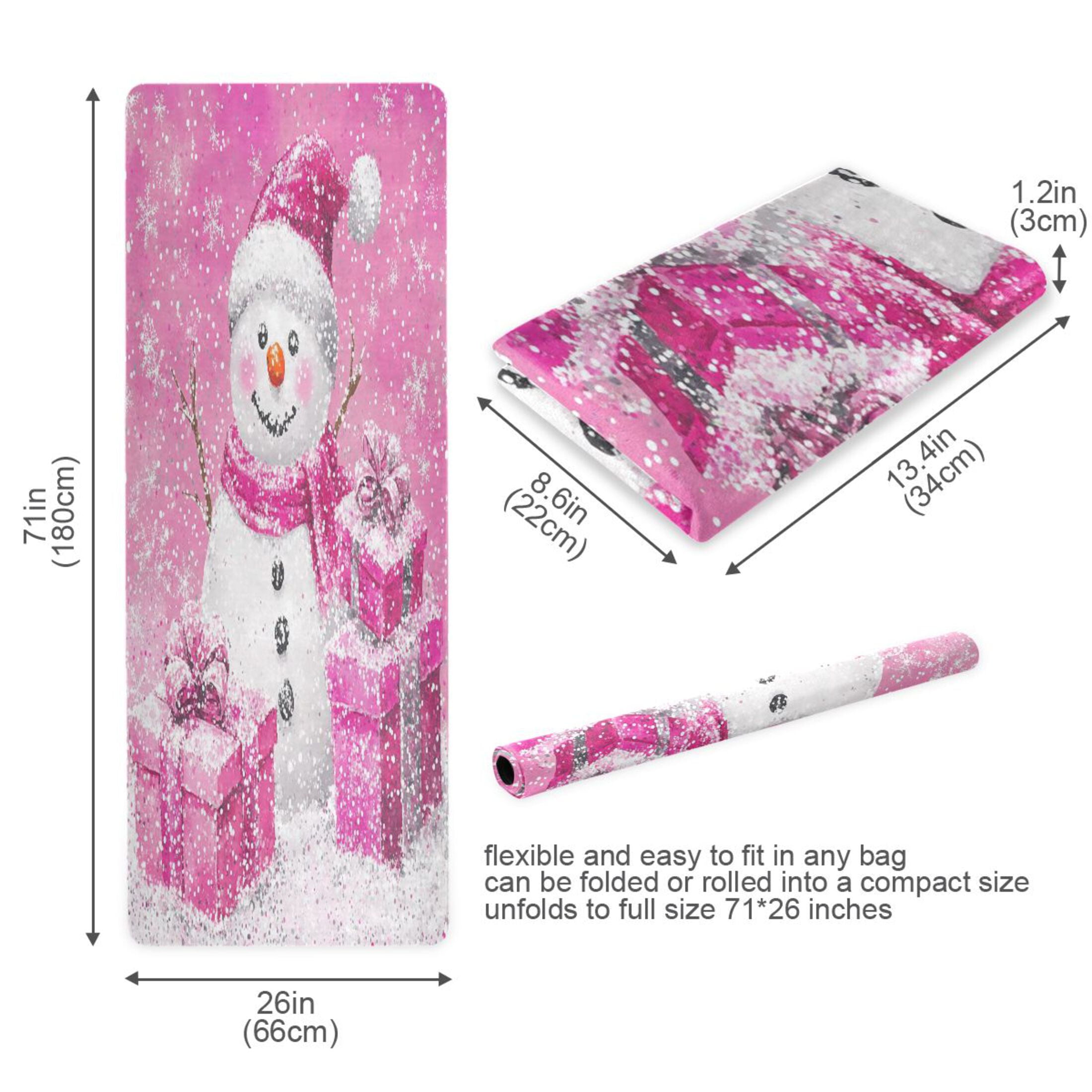 BZSMCE Yoga Mat Women Pink Frosty Cheer Fitness Mat - Walmart.com