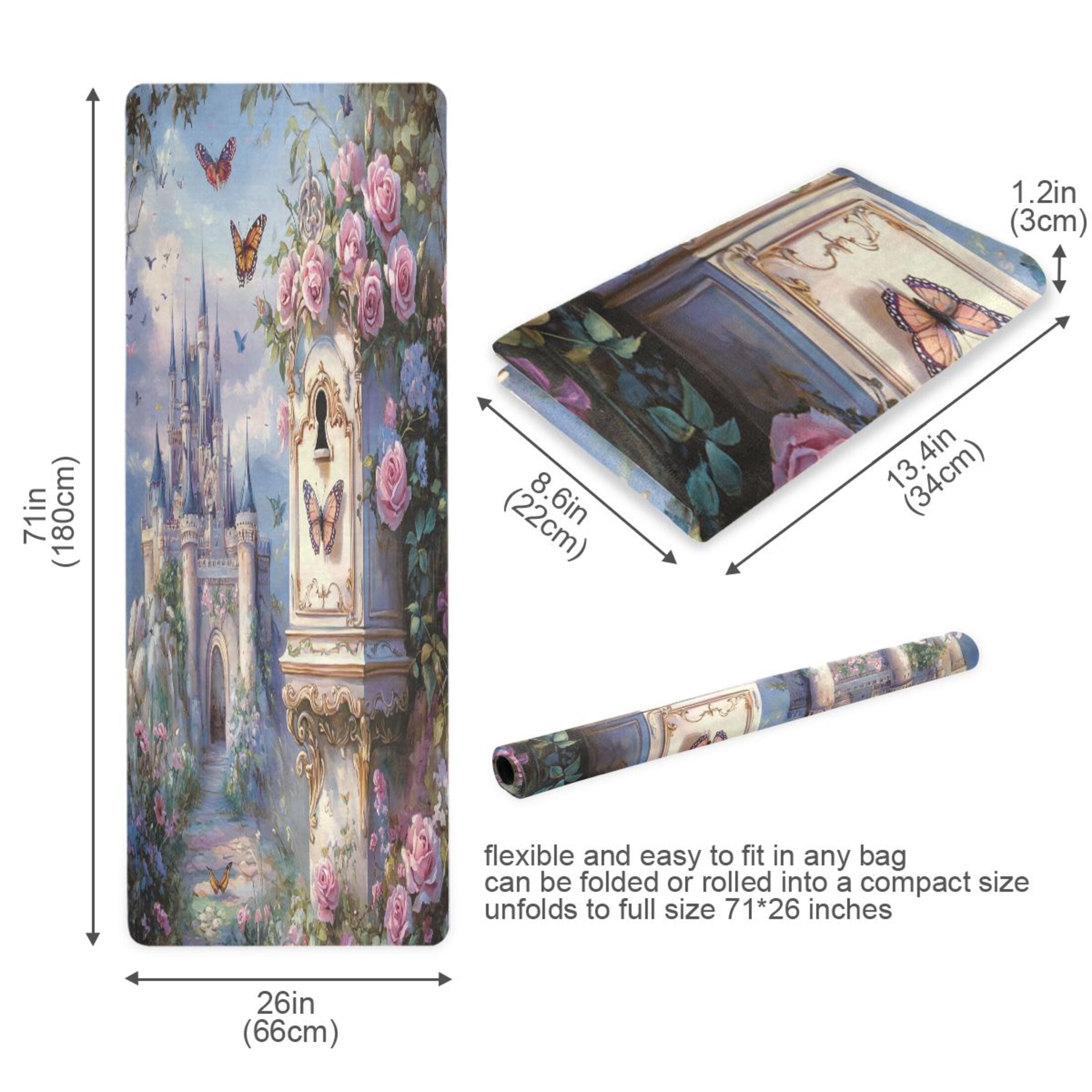 BZSMCE Yoga Mat Women Postbox with Roses Fitness Mat - Walmart.com