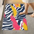 BZSMCE Zebra Texture Colorful Brushes Seamless Pattern 2-Piece Non-Slip ...