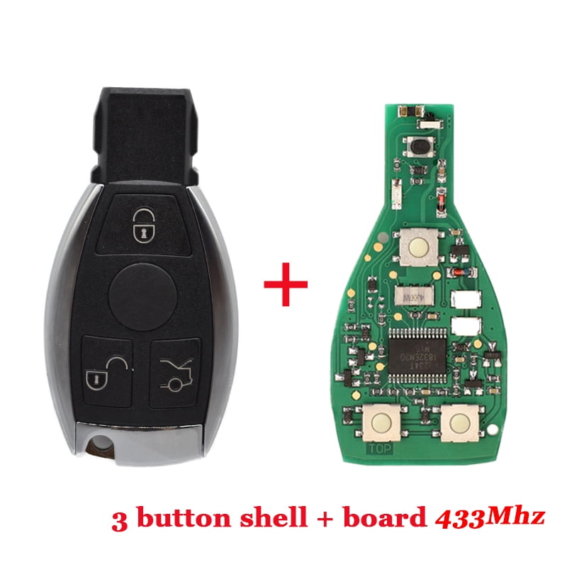 BZTOPKEYS Remote car key fob 315/434Mhz for Mercedes Benz NEC BGA BE ...