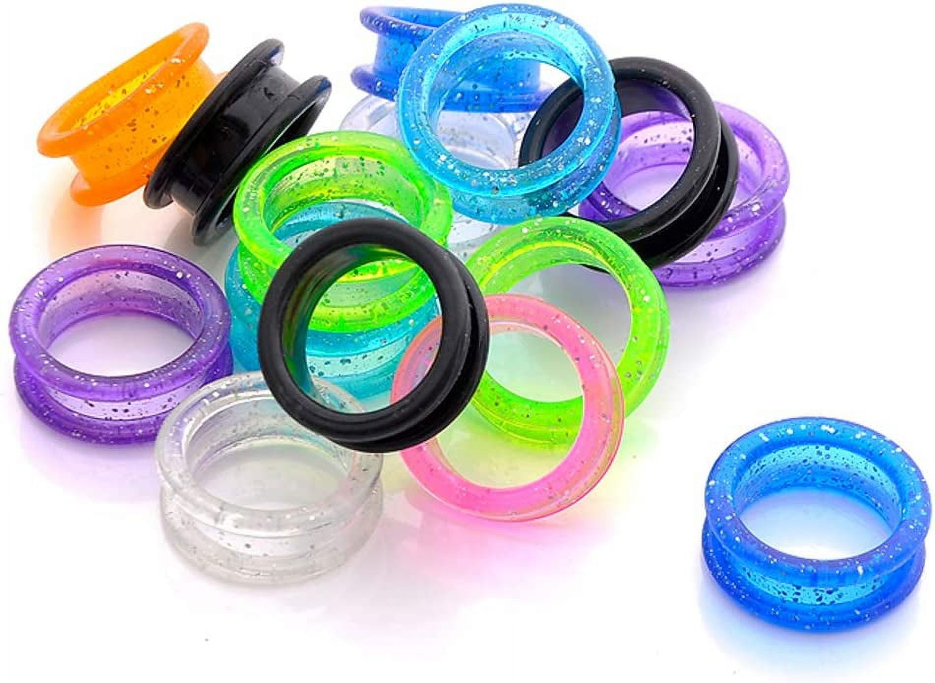 BZUEPRS 12Pcs Soft Silicone Scissors Finger Rings Grips Inserts ...
