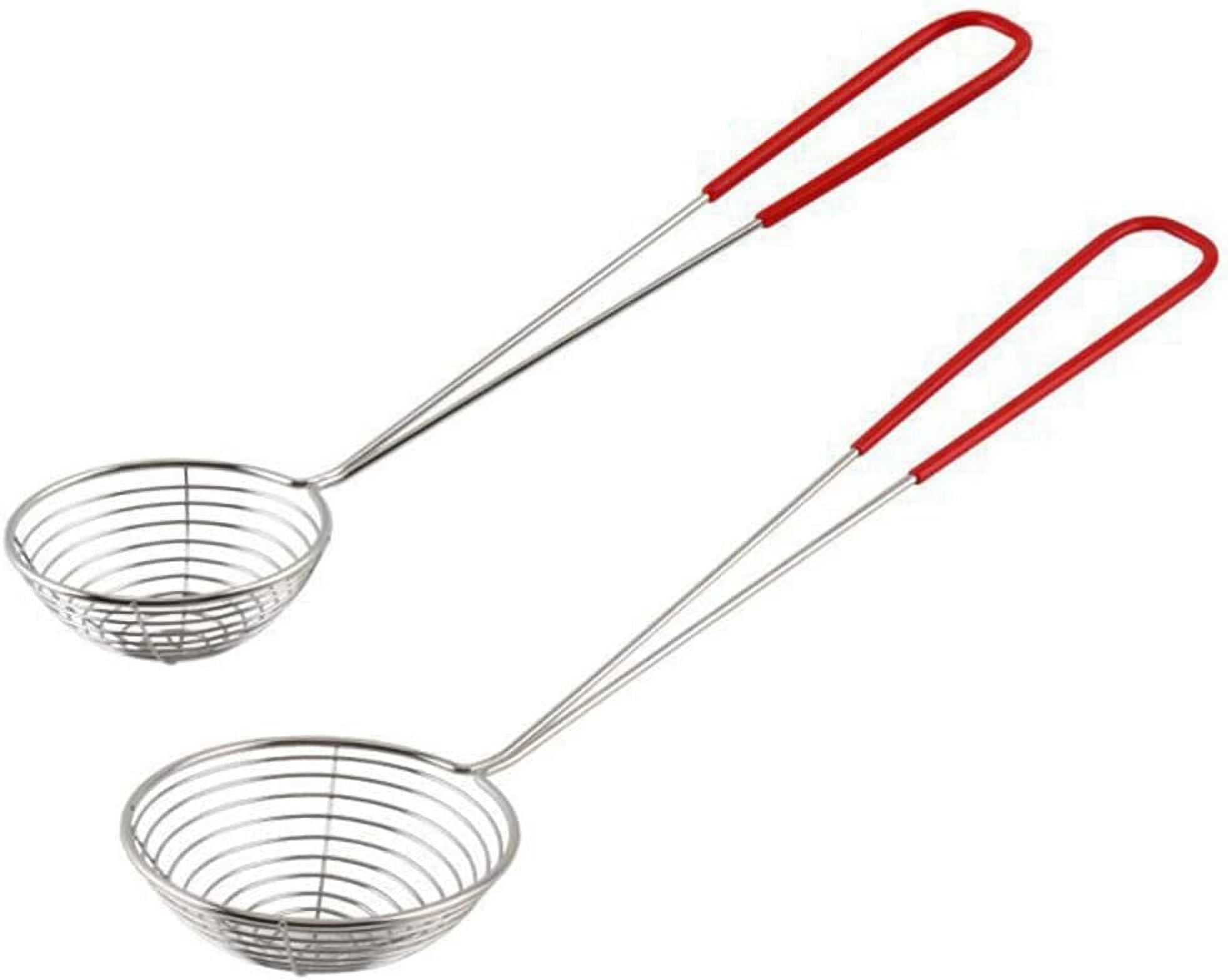 BZUEPRS 2Pcs Stainless Steel Strainer Spoons Boba Spoon Scoop Hot Pot ...