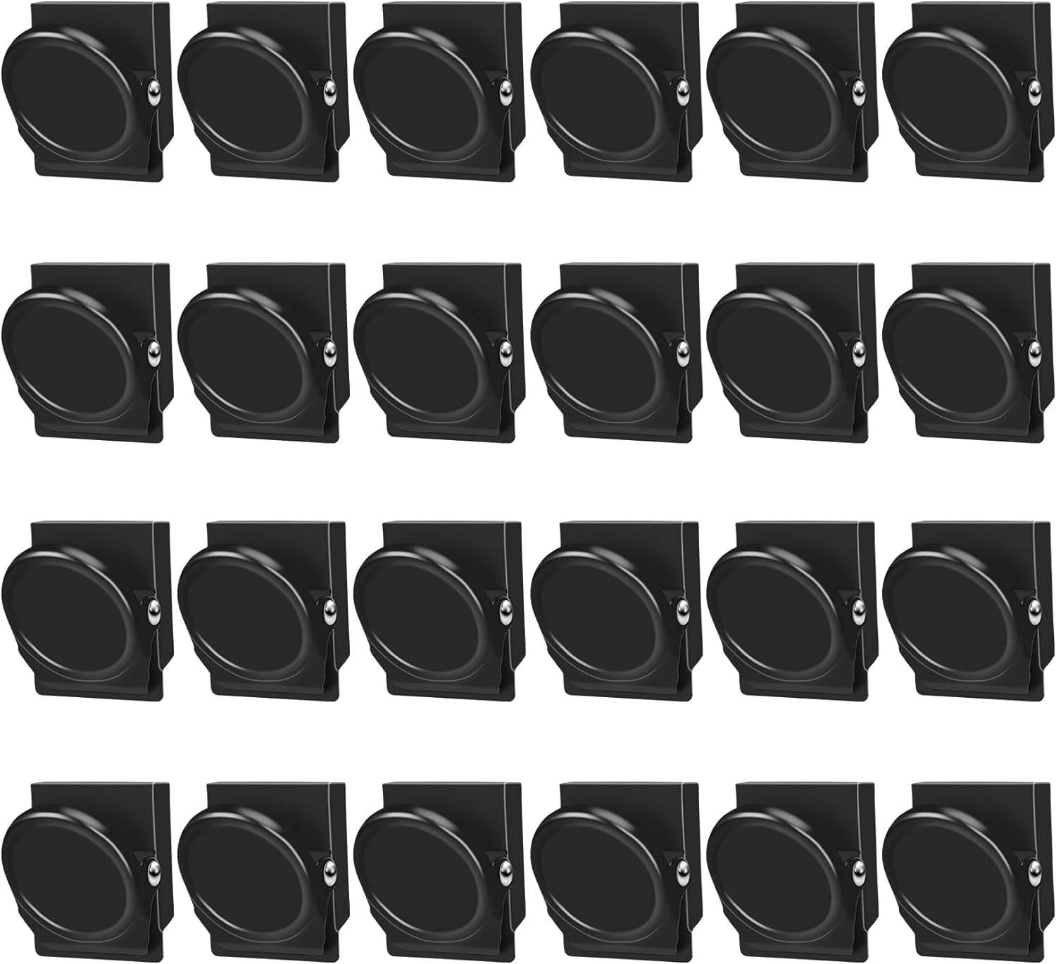 BZUEPRS White Magnetic Clips, 24 Pcs Fridge Magnets Whiteboard Magnets ...