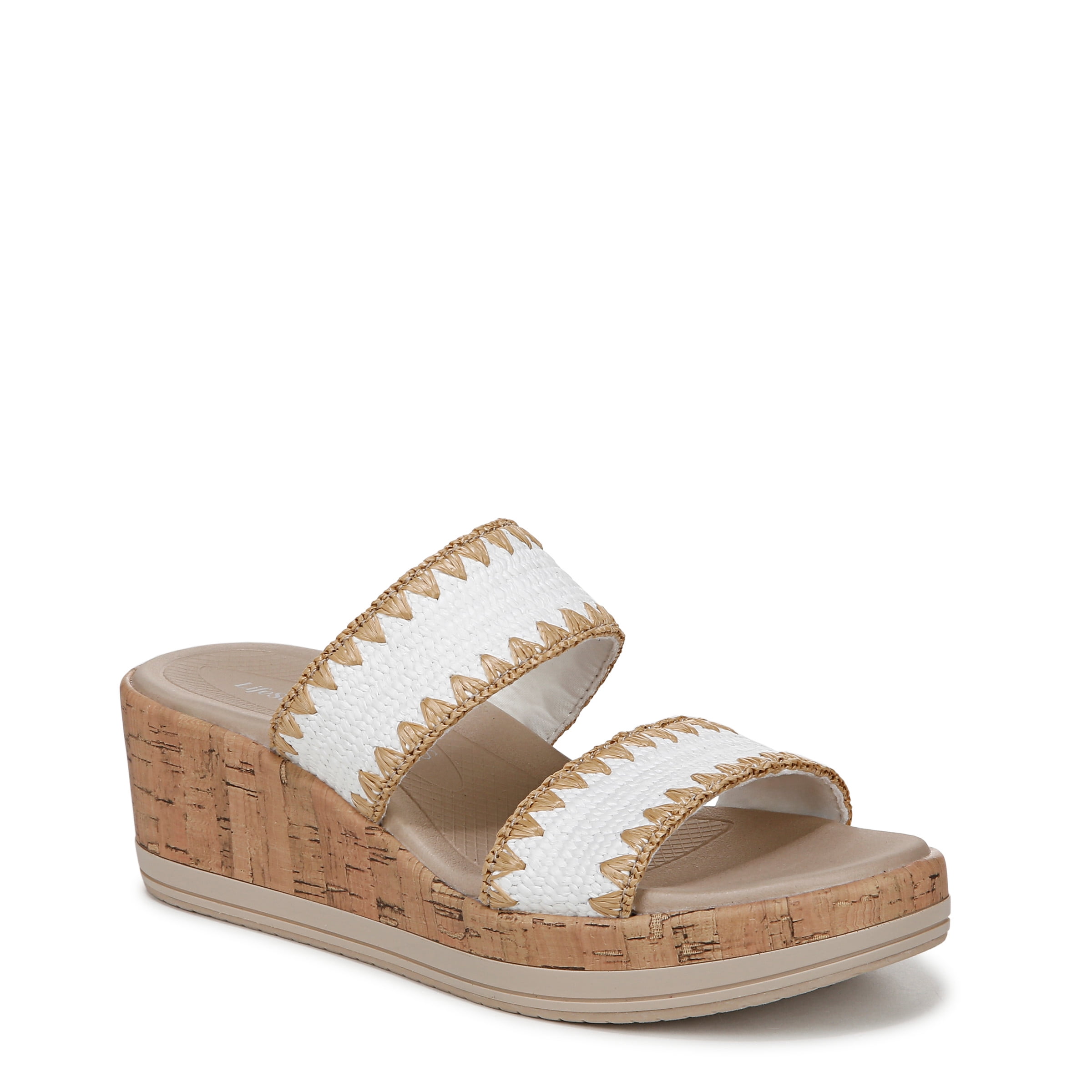 BZees For Lifestride Womens Resort Slide Sandals - Medium & Wide Width ...