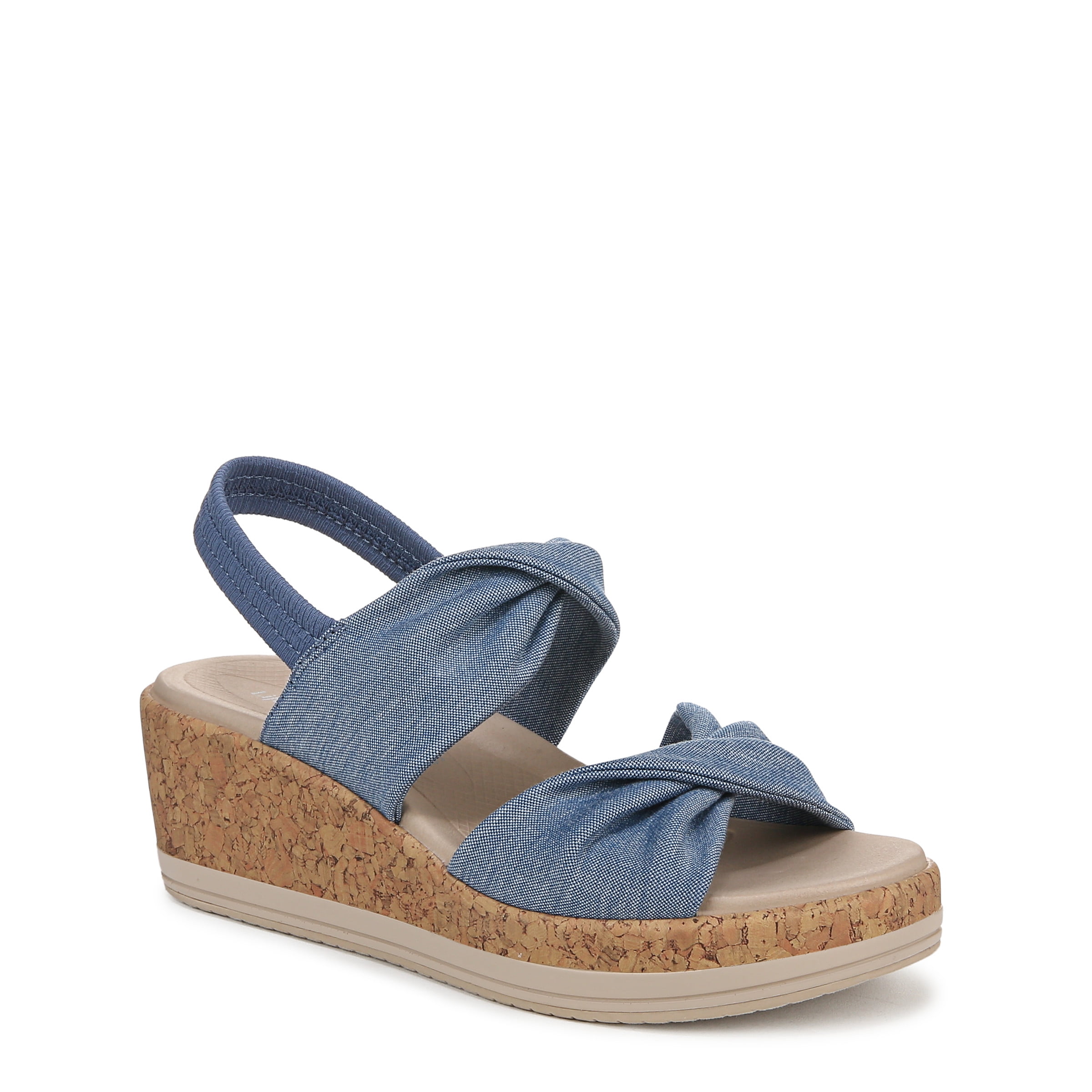 BZees For Lifestride Womens Riley Wedge Sandal - Medium & Wide Width ...