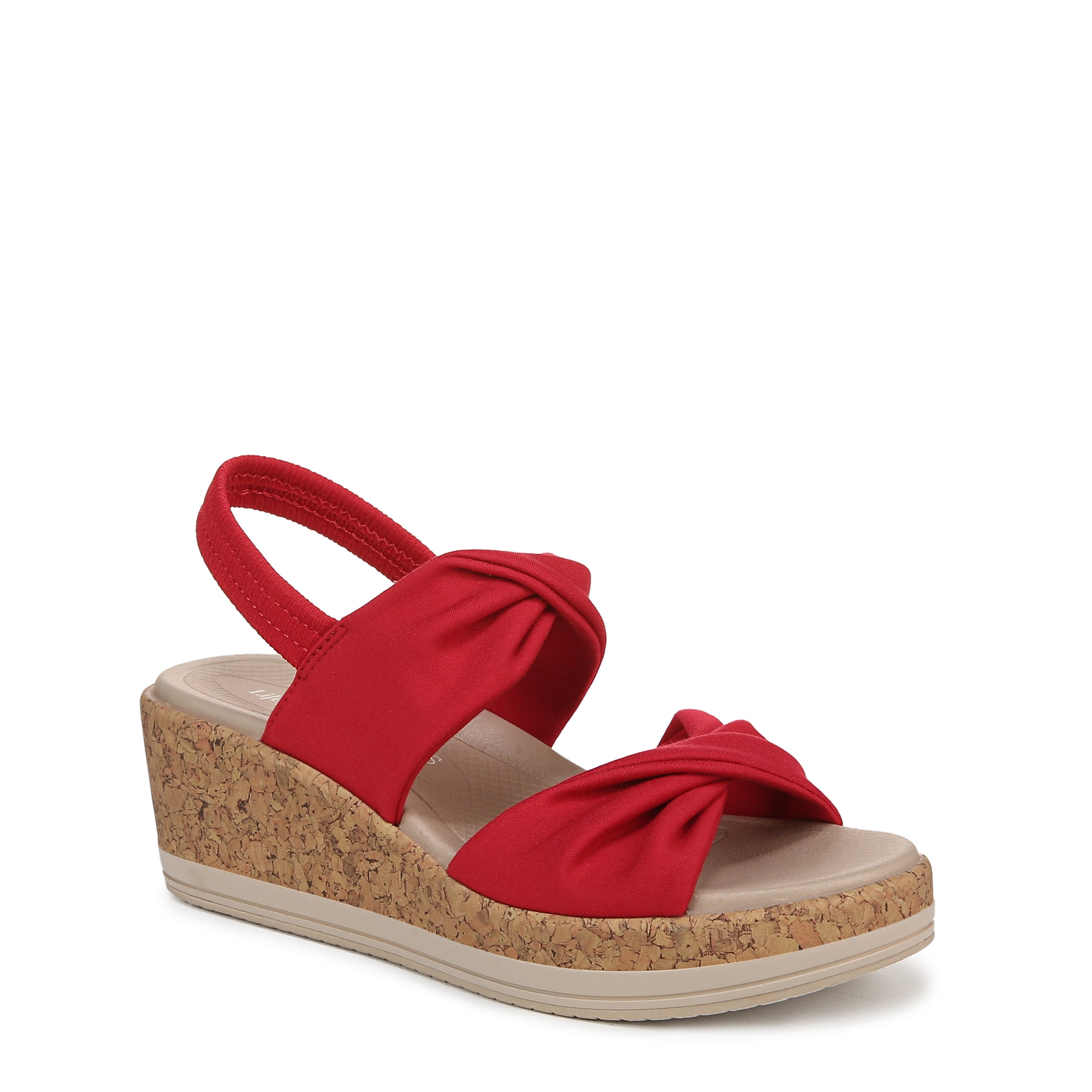 BZees For Lifestride Womens Riley Wedge Sandal - Medium & Wide Width ...