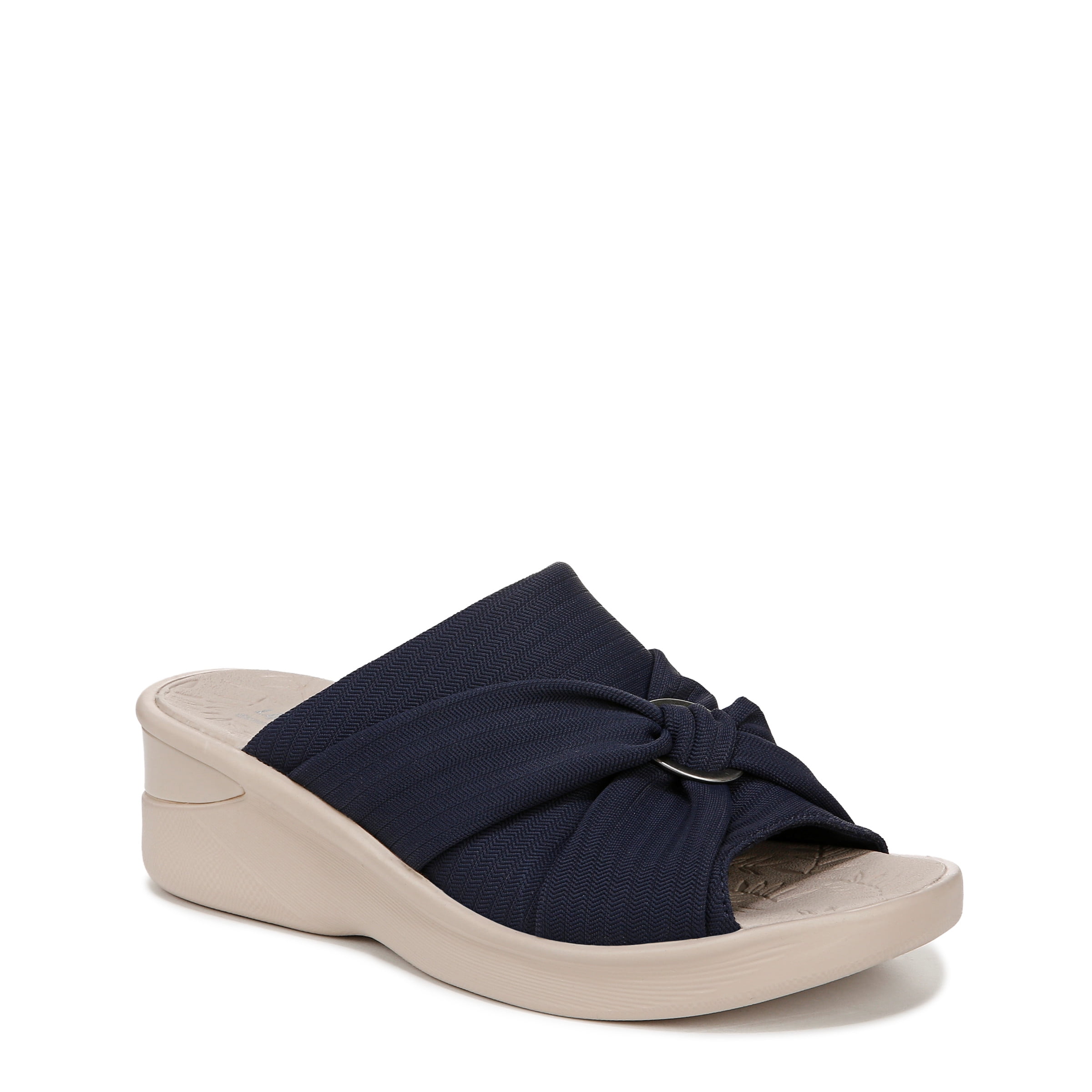 BZees For Lifestride Womens Serenade Slide Wedge Sandal - Medium & Wide ...