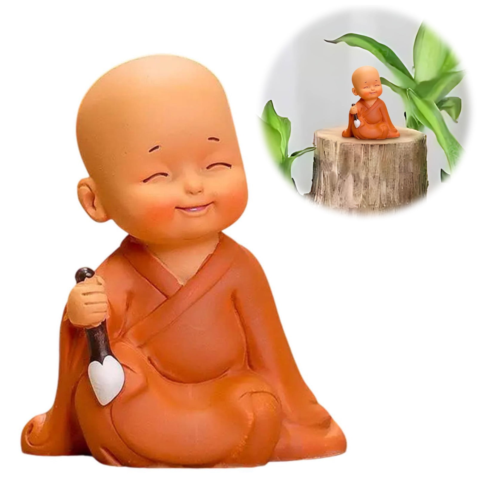 Ba&by Bud&dha,Small Bu&ddha Figu&rines,Zen Office,Bra&zilian Wood Pl ...