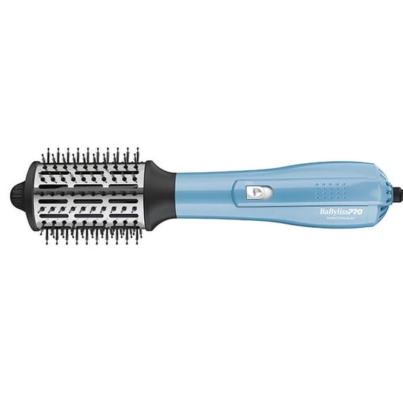 "BaBylissPRO Nano Titanium Heated Electric Hair Brush, 2.5"" Oval Ionic ...