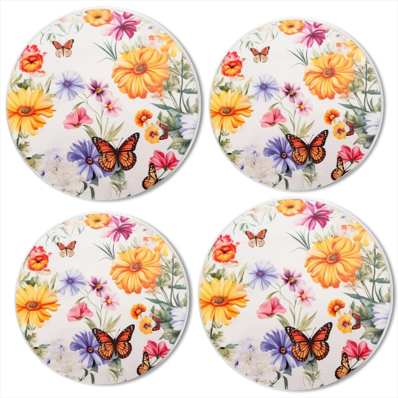 BaHomeck Electric Stove Burner Covers Set of 4,Round Metal Gas Stove ...