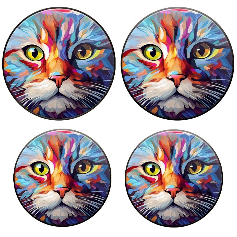 BaHomeck Electric Stove Burner Covers Set of 4,Round Metal Gas Stove ...