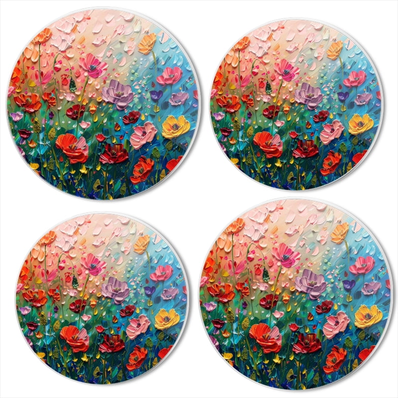 BaHomeck Electric Stove Burner Covers Set of 4,Round Metal Gas Stove ...