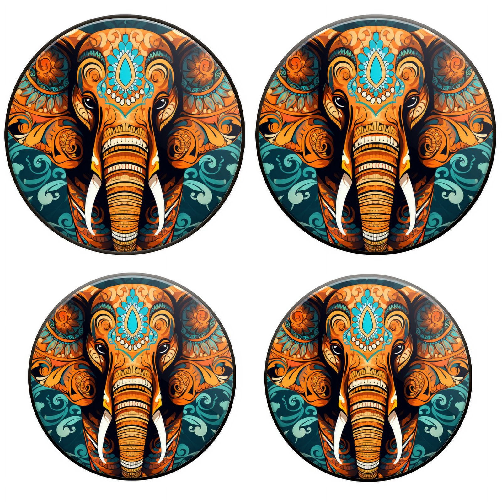 BaHomeck Electric Stove Burner Covers Set of 4,Round Metal Gas Stove ...