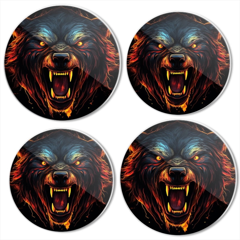 BaHomeck Electric Stove Burner Covers Set of 4,Round Metal Gas Stove ...