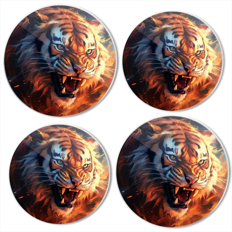 BaHomeck Electric Stove Burner Covers Set of 4,Round Metal Gas Stove ...
