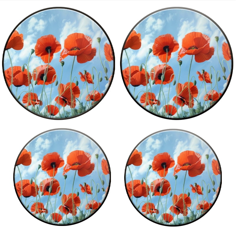 BaHomeck Electric Stove Burner Covers Set of 4,Round Metal Gas Stove ...