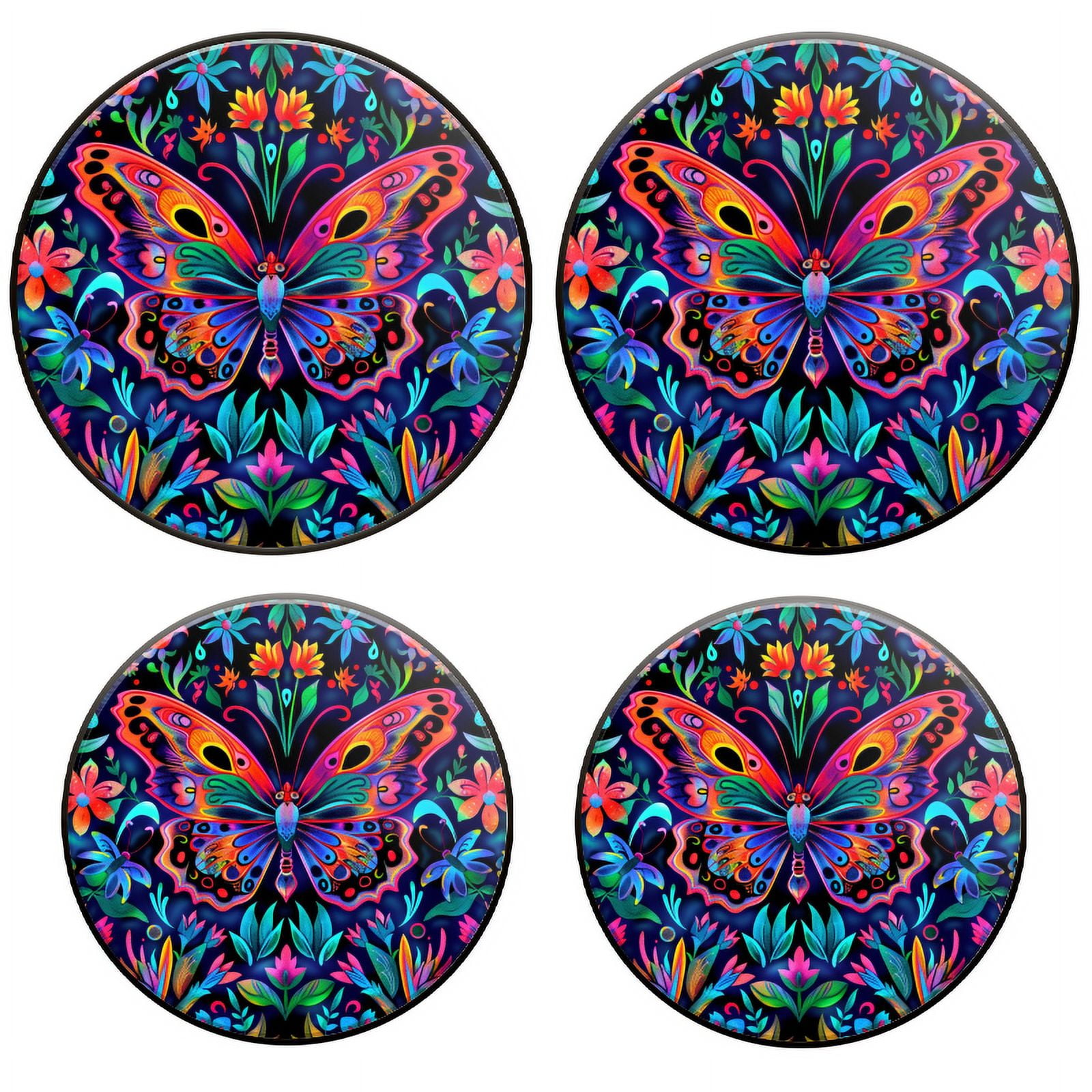BaHomeck Electric Stove Burner Covers Set of 4,Round Metal Gas Stove ...