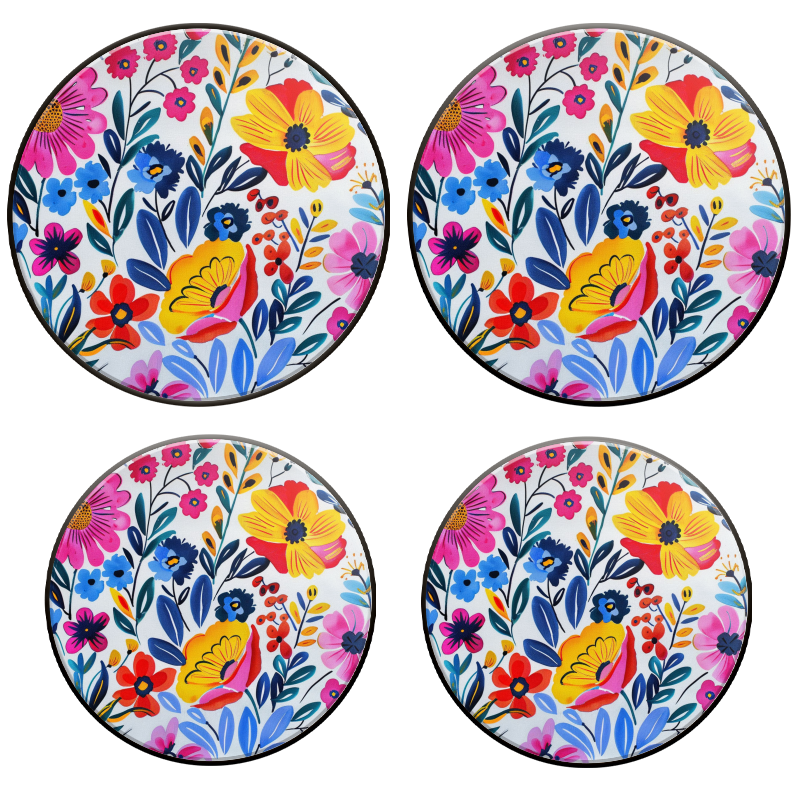 BaHomeck Electric Stove Burner Covers Set of 4,Round Metal Gas Stove ...