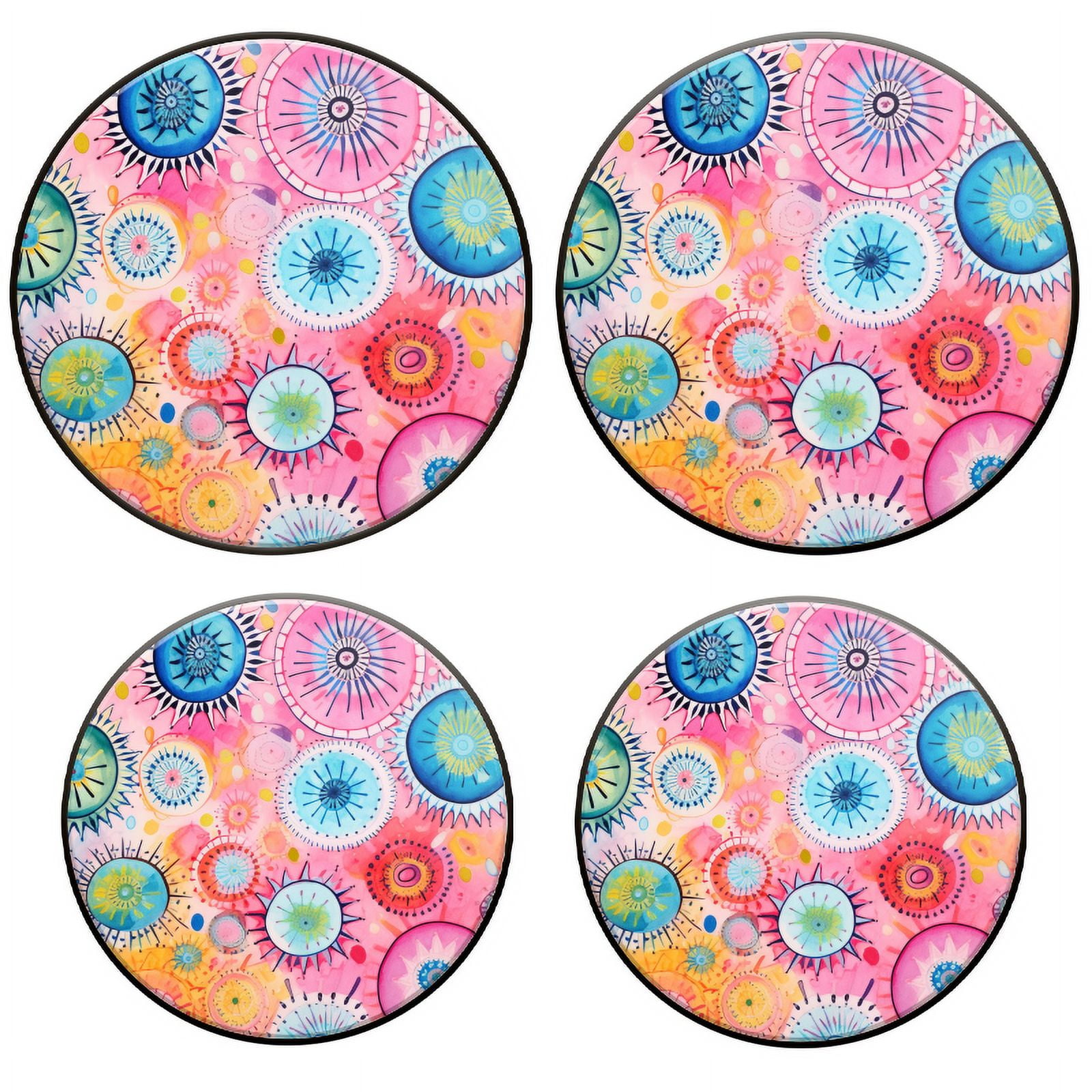 BaHomeck Electric Stove Burner Covers Set of 4,Round Metal Gas Stove ...