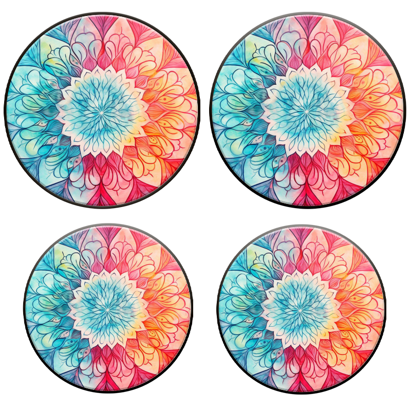 BaHomeck Electric Stove Burner Covers Set of 4,Round Metal Gas Stove ...