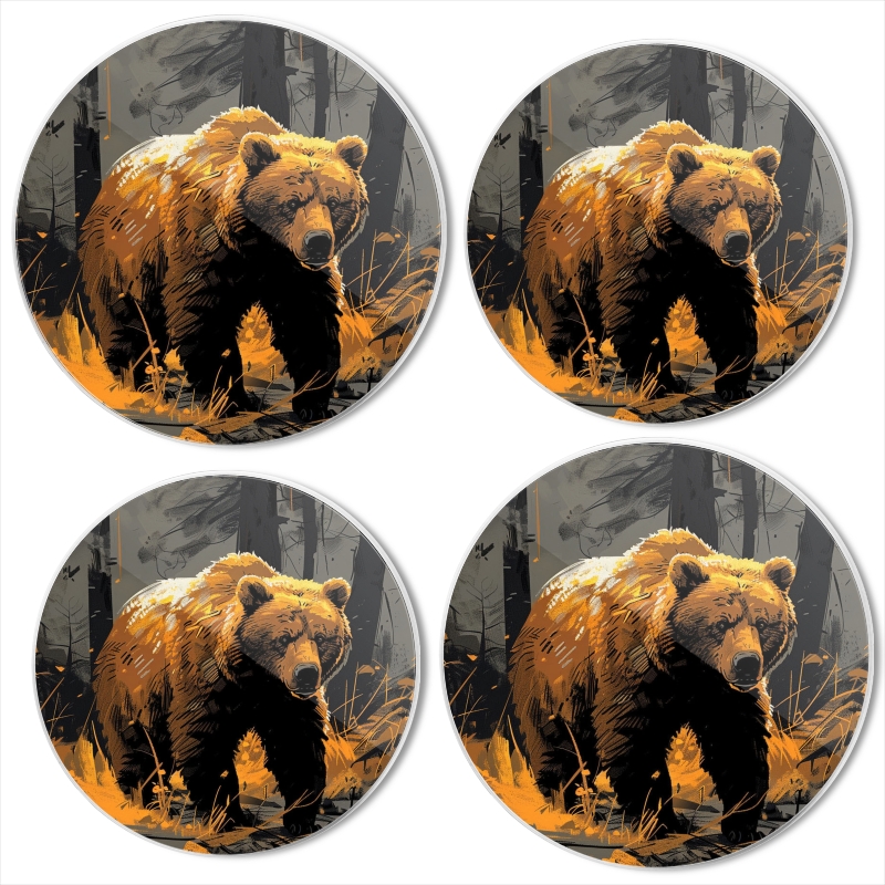 BaHomeck Electric Stove Burner Covers Set of 4,Round Metal Gas Stove ...
