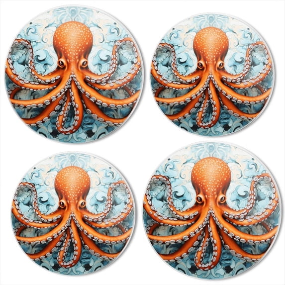 BaHomeck Electric Stove Burner Covers Set of 4,Round Metal Gas Stove ...
