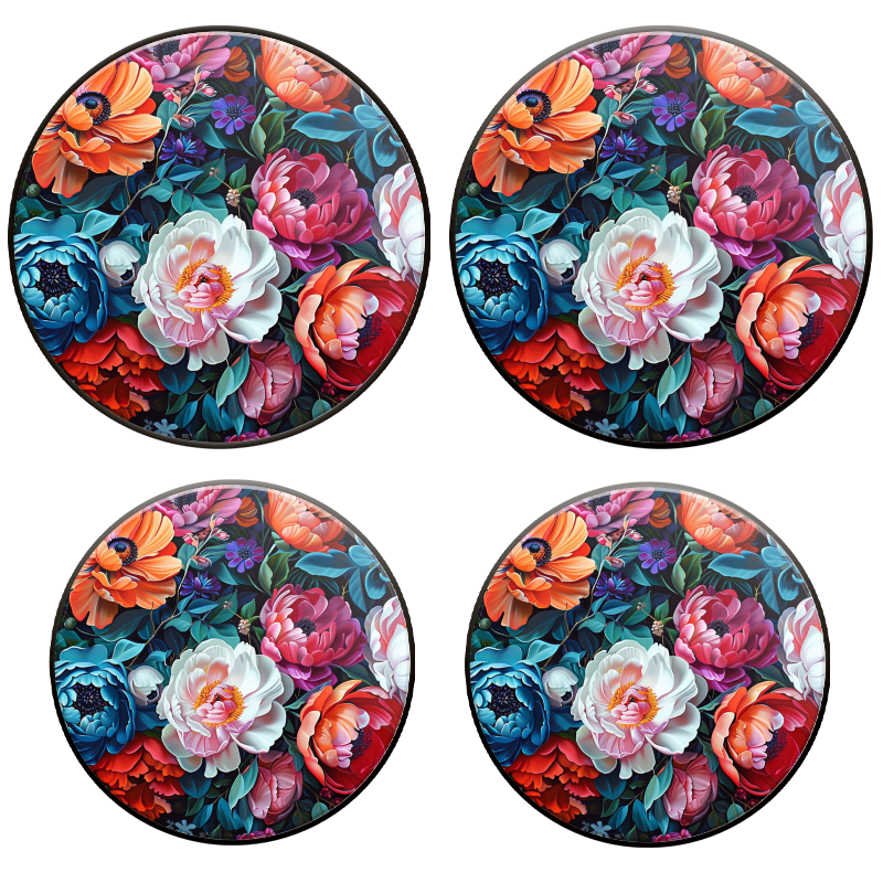 BaHomeck Electric Stove Burner Covers Set of 4,Round Metal Gas Stove ...