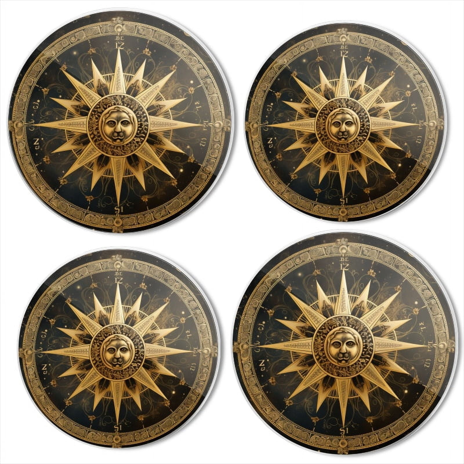 BaHomeck Electric Stove Burner Covers Set of 4,Round Metal Gas Stove ...