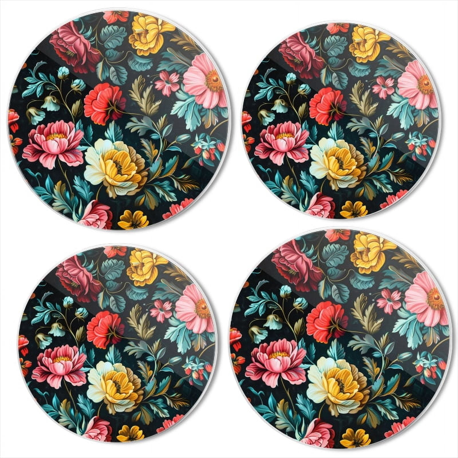 BaHomeck Electric Stove Burner Covers Set of 4,Round Metal Gas Stove ...