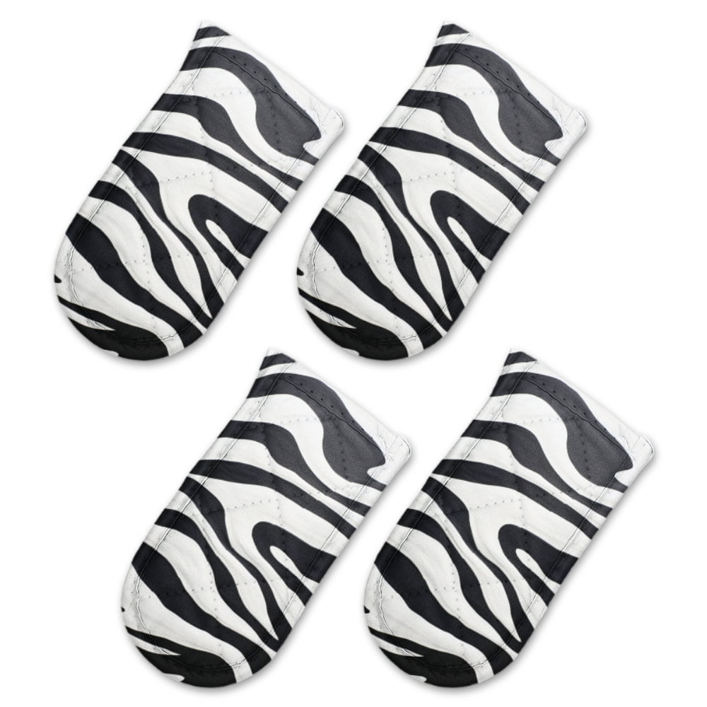 BaHomeck Pot Handle Holder Covers 4Pcs, The Texture Of Zebra Stripes ...