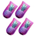 BaHomeck Pot Handle Holder Covers 4Pcs, Vibrant Pineapple With Neon ...