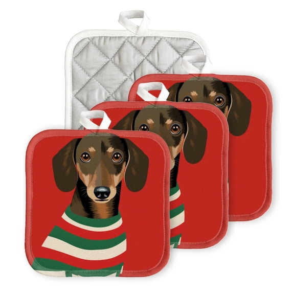 BaHomeck Pot Holder for Kitchen 4pcs,20cm×20cm Square Heat Resistant ...
