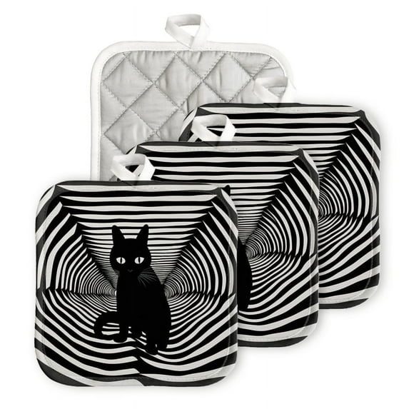 BaHomeck Pot Holders 4pcs dacron Made Square heat-resisting mat Machine ...